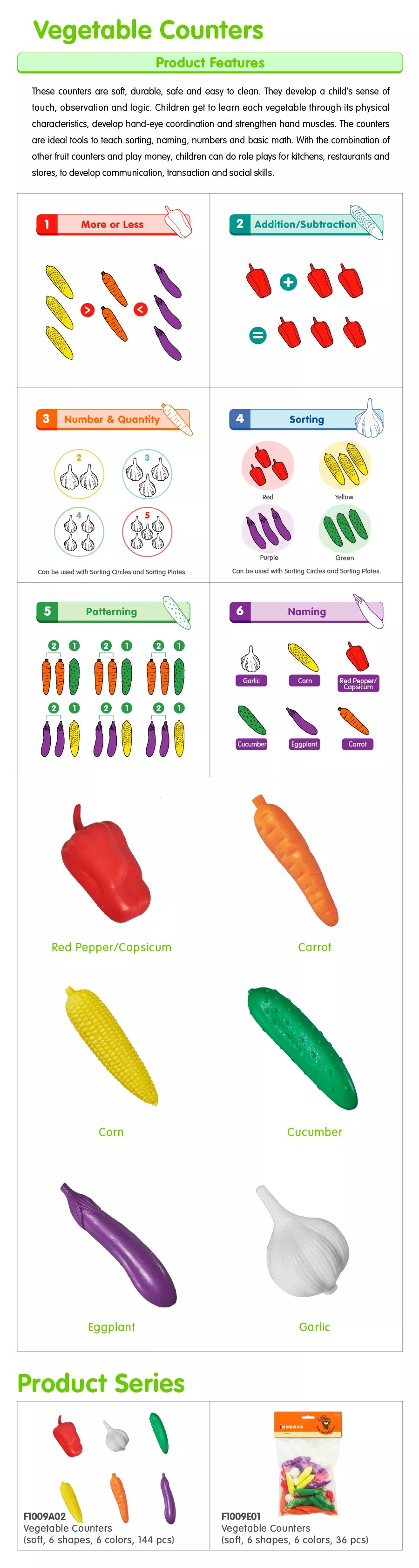 Vegetable Counters - Our Products | U.S.L. Toys Official Website