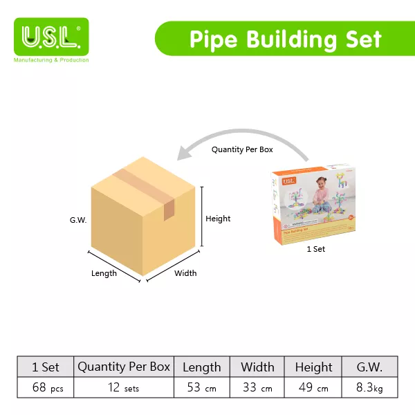 Pipe Building Set (Building Blocks) - Educational teaching aids, STEM ...